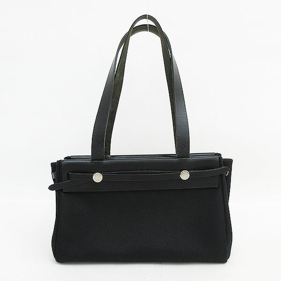 Hermes | Bags | Hermes Ale Bag Cabas Mm Tote Black X White | Poshmark